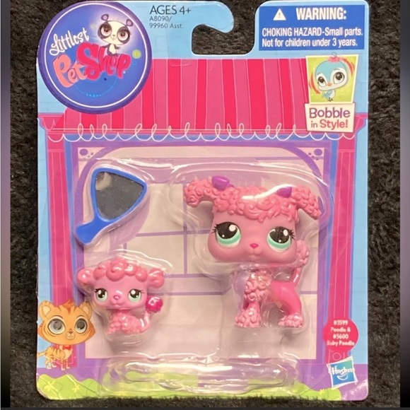 Littlest Pet Shop | Toys | Nib Lps Mommy Baby Poodle 3599 Baby Poodle ...